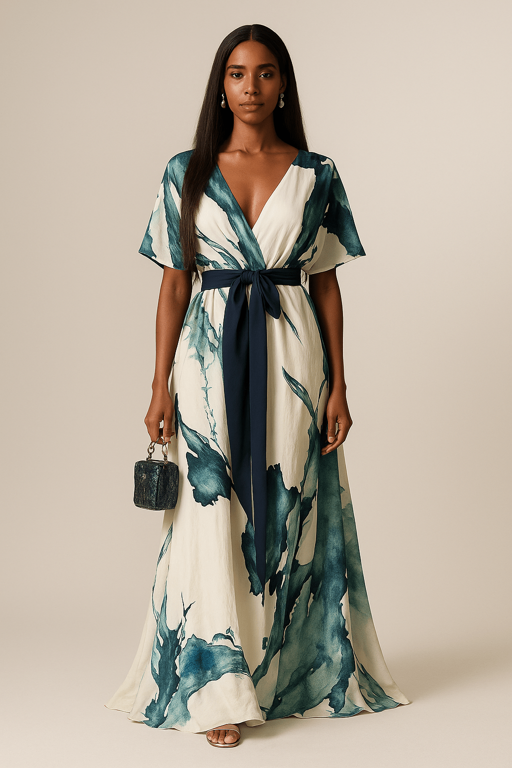 Serene™ Elegant Artistic Maxi Dress – Grayson & Porter