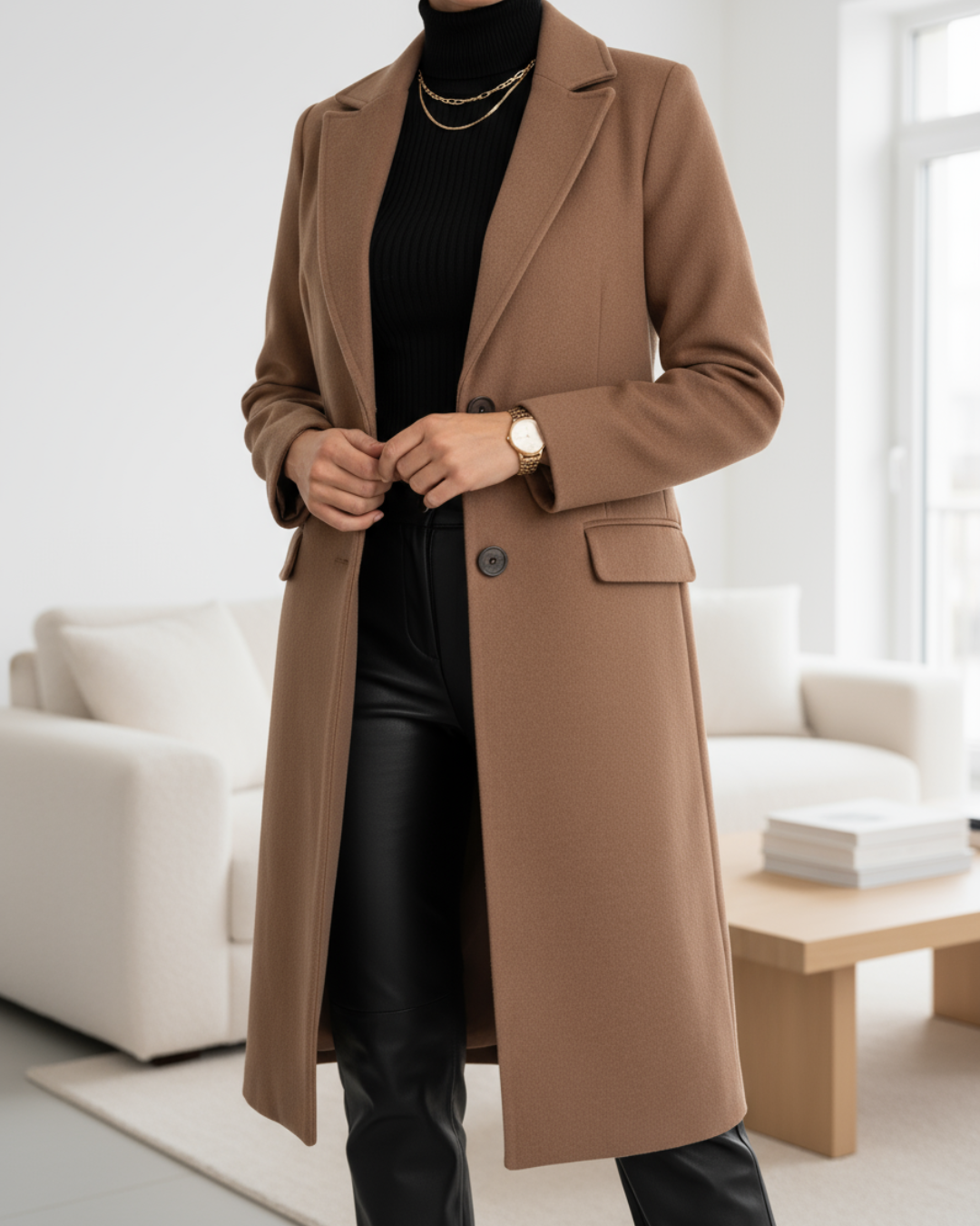 Anastacia™ Elegant Long Coat – Grayson & Porter
